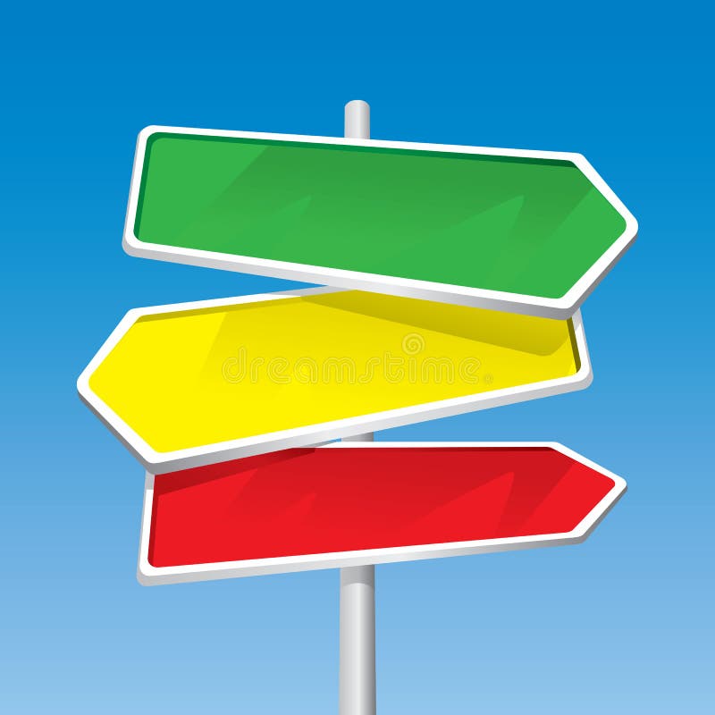 Traffic signs stock illustration. Illustration of path - 18269332