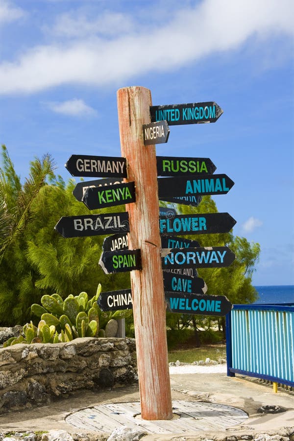 World Road Sign stock image. Image of norway, peru, poland - 4801431