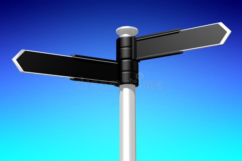 Abstract Signpost for Answers Yes and No Stock Illustration ...