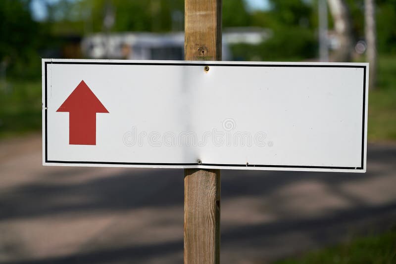 A Campsite Directional Sign. Stock Image - Image of camp, sunny: 42253883