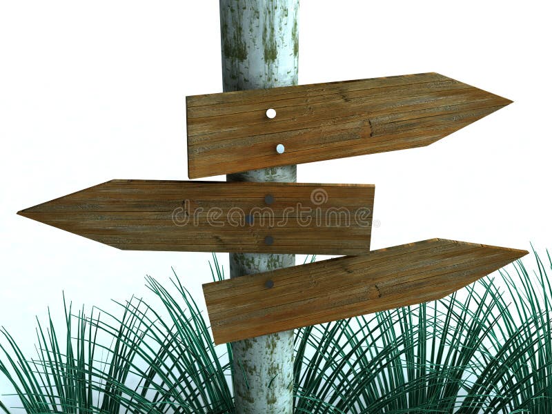 Signpost Directions stock illustration. Illustration of illustrated ...