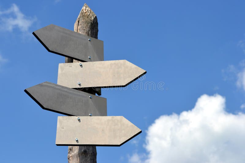 Blank signposts stock photo. Image of help, signposts - 8482590