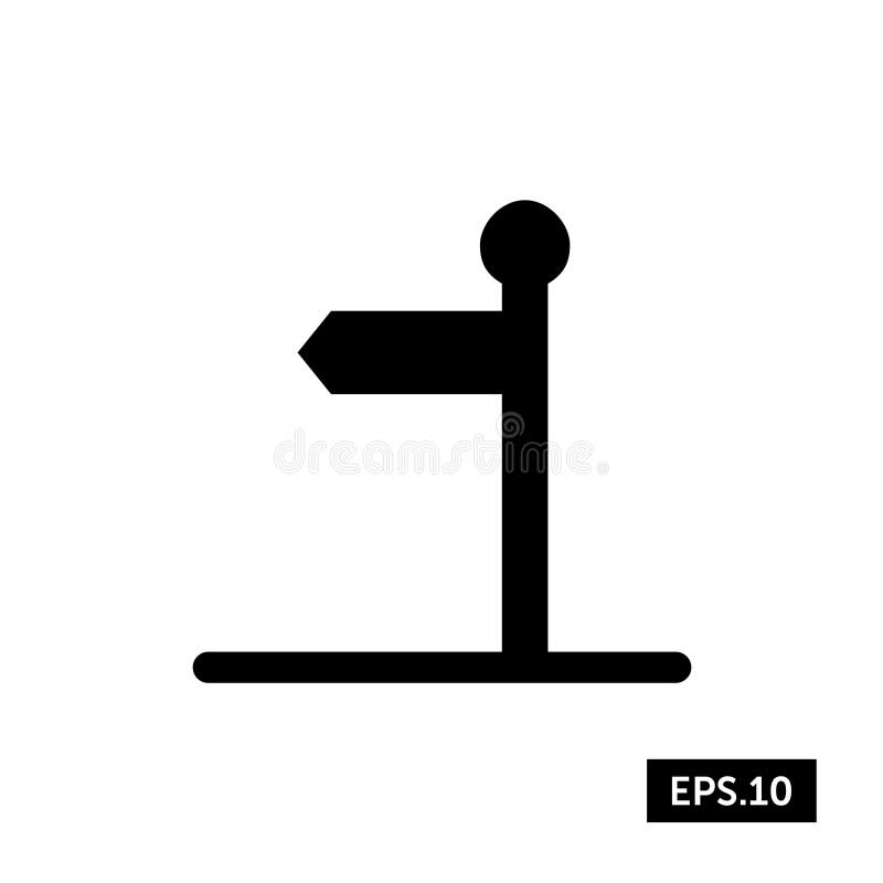 Signpost Icon, Pointing Board Sign/Symbol Stock Vector - Illustration ...
