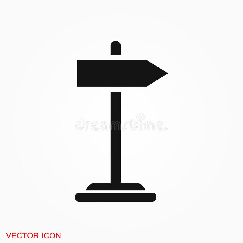 Signpost Icon Vector Sign Symbol for Design Stock Illustration ...