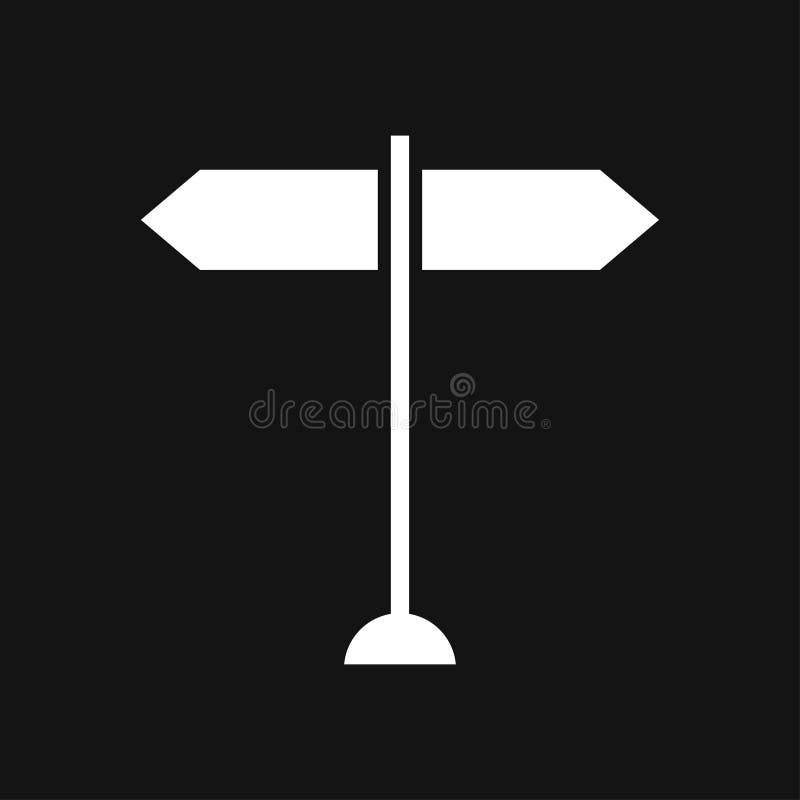 Signpost Icon Vector Sign Symbol for Design Stock Illustration ...