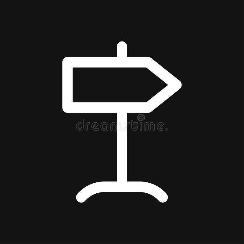 Signpost Icon Vector Sign Symbol for Design Stock Illustration ...
