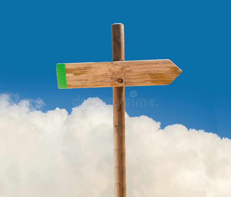 Signpost pointing the way stock photo. Image of following - 102134042