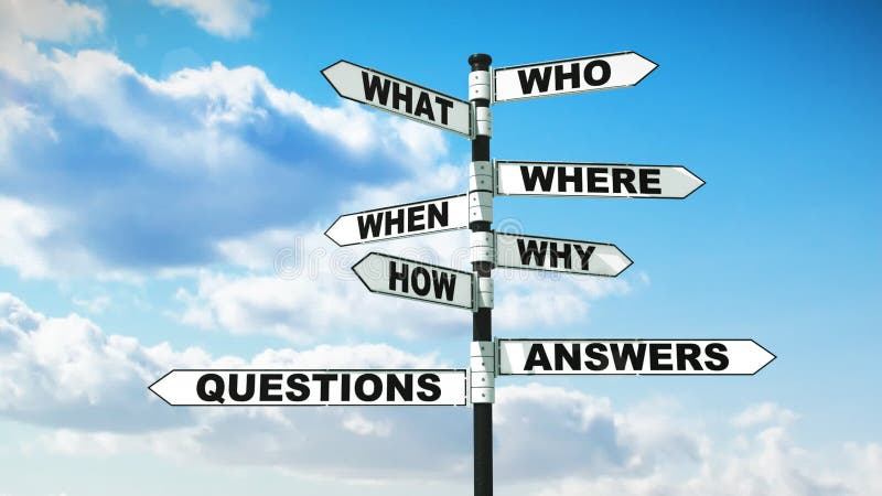 Signpost of Questions and Answers Stock Video - Video of advice ...