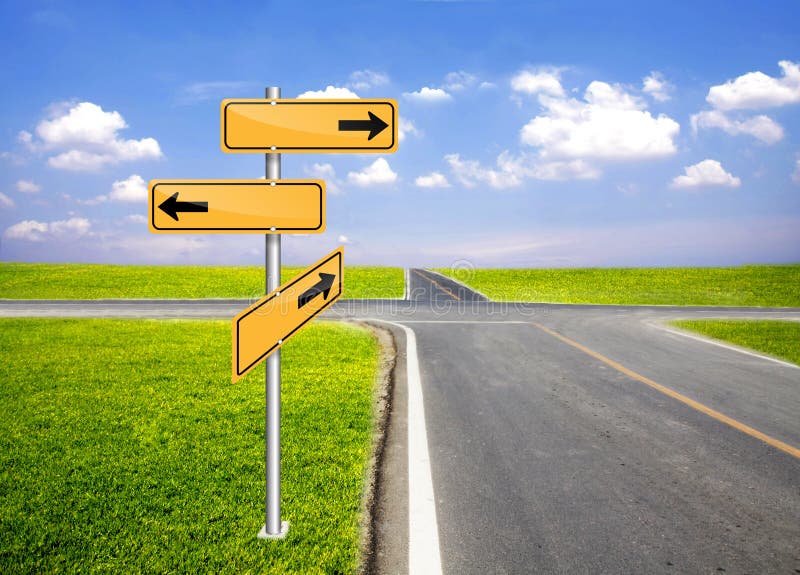 Road Direction Arrow stock image. Image of sign, asphalt - 5975421