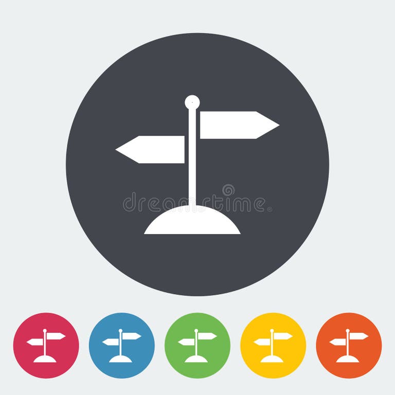 Signpost stock vector. Illustration of idea, help, icon - 100095684