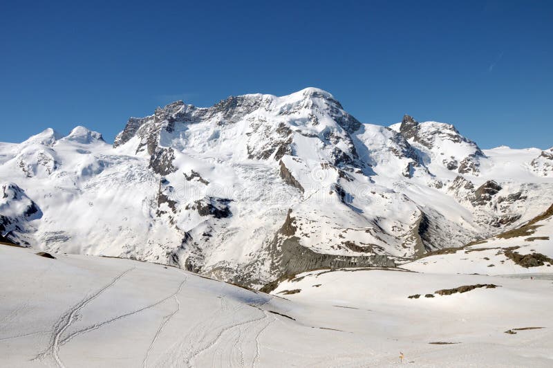 Signpost on Snow-covered Path Stock Photo - Image of signpost, path ...