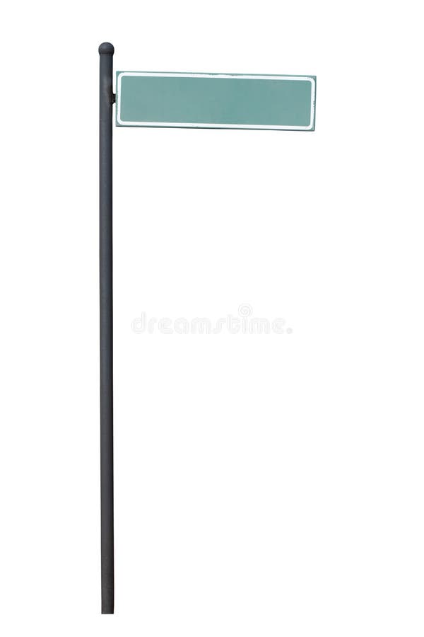 Signposting of a Street. Rectangular Sign on a Metal Stick Stock Image ...