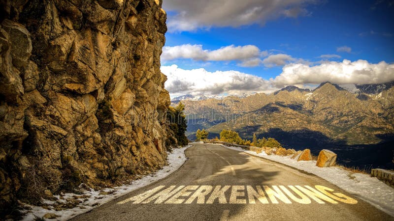 Signposts the Direct Way To the Acknowledgment Stock Image - Image of ...