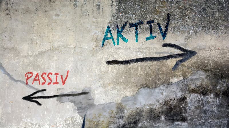 Signposts the Direct Way To Active Versus Passive Stock Illustration ...