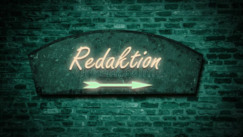 Signposts the Direct Way To Editorial Office Stock Illustration ...