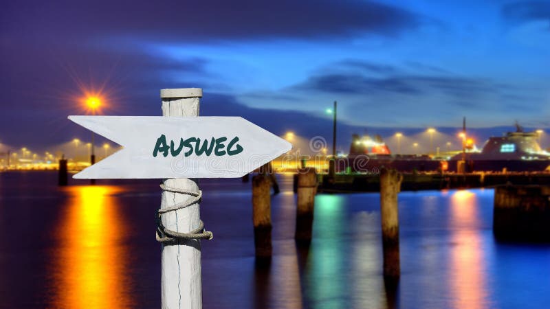 Signposts the Direct Way To Way Out Stock Photo - Image of shows ...