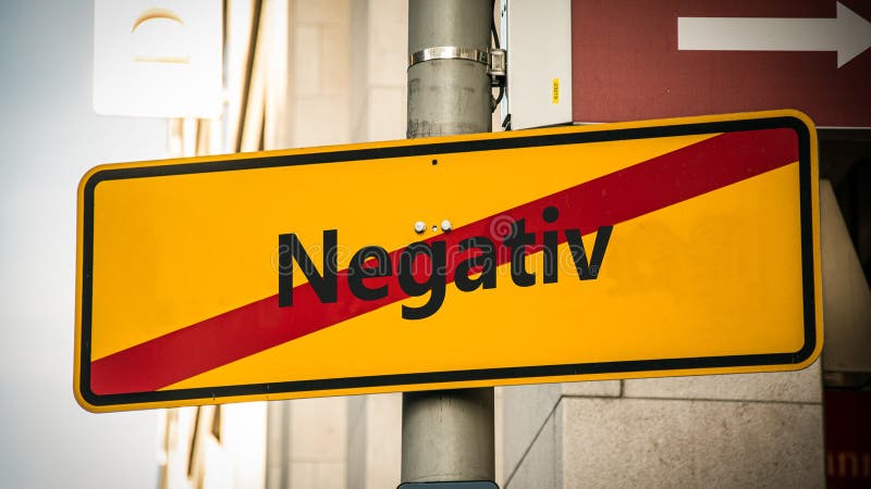 Signposts the Direct Way To Positive Versus Negative Stock Illustration ...