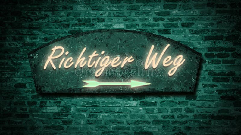 Signposts the Direct Way To Right Way Stock Illustration - Illustration ...