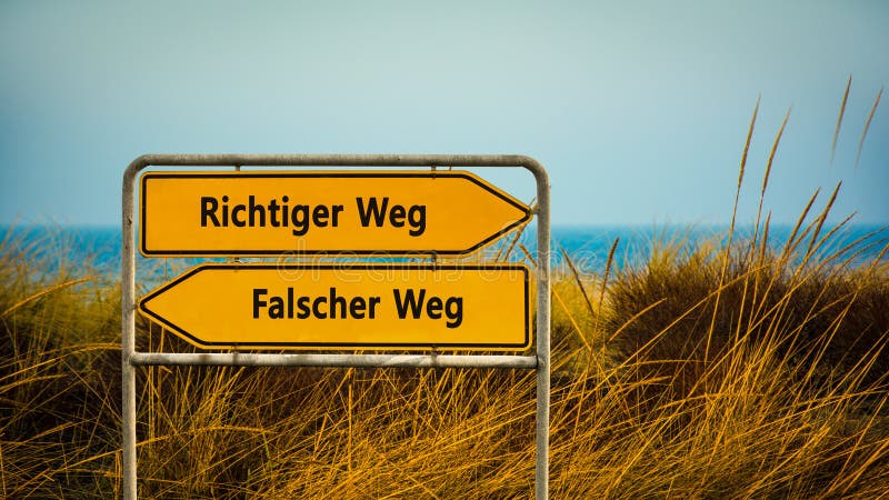 Signposts the Direct Way To Right Way Versus Wrong Way Stock Photo ...