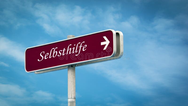 Signposts the Direct Way To Self-help Stock Image - Image of recovery ...
