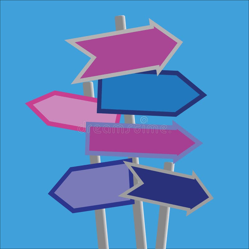 Which Way Signs Stock Illustrations – 92 Which Way Signs Stock ...