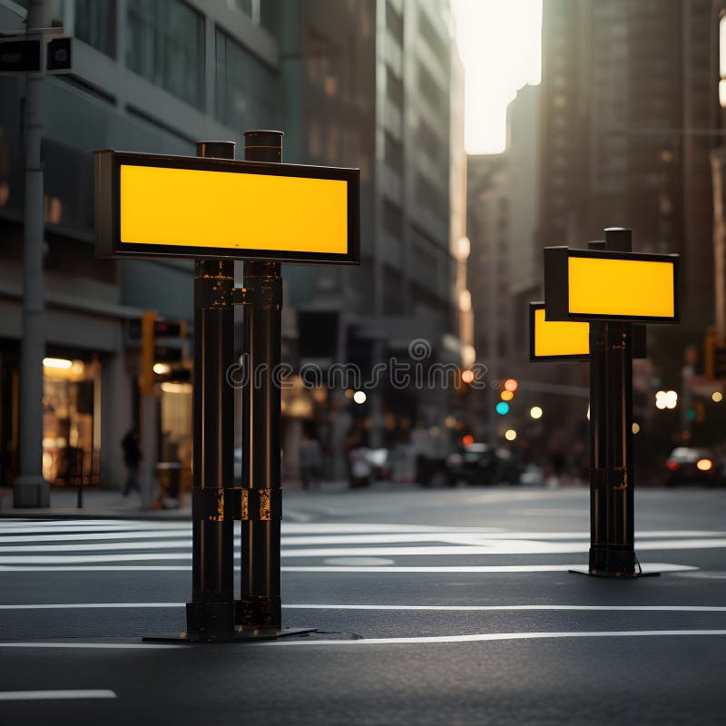 Road Crosswalks with Clear and Visible Signs Stock Image - Image of ...