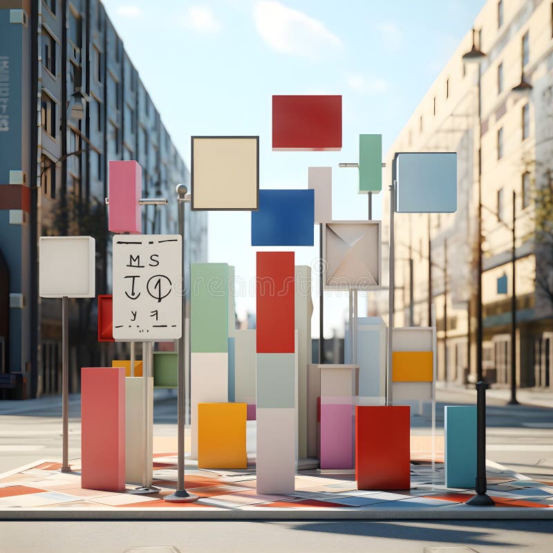 Signposts Indicating Directions at Major Intersections Stock ...