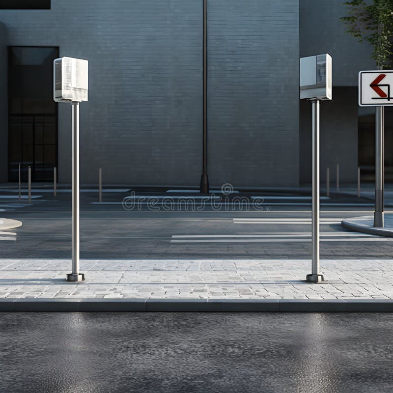 Signposts Indicating Points of Interest Stock Illustration ...