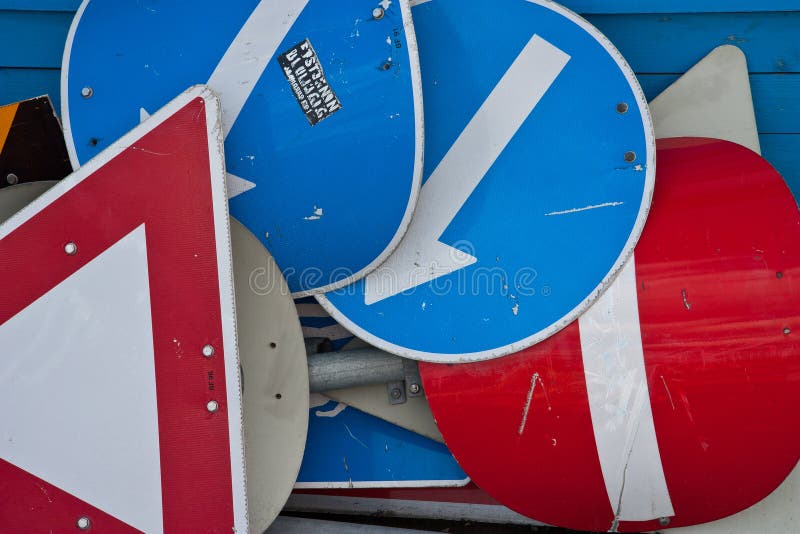 Signs stock image. Image of road, information, stop, left - 15361587