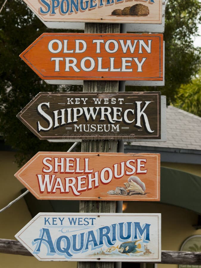 Direction Sign Key West Florida Stock Photos - Free & Royalty-Free ...