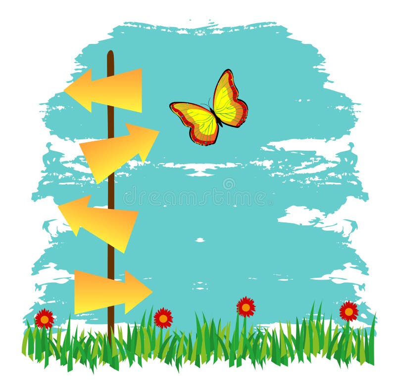 Signs of arrow-shaped stock illustration. Illustration of indication ...