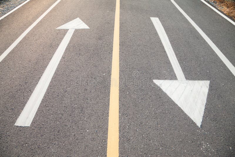 Signs with Arrows Pointing in Opposite Directions, One Labeled Right ...