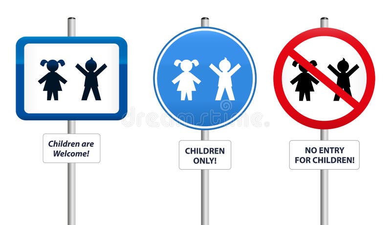 Signs Children stock vector. Illustration of children - 39570238