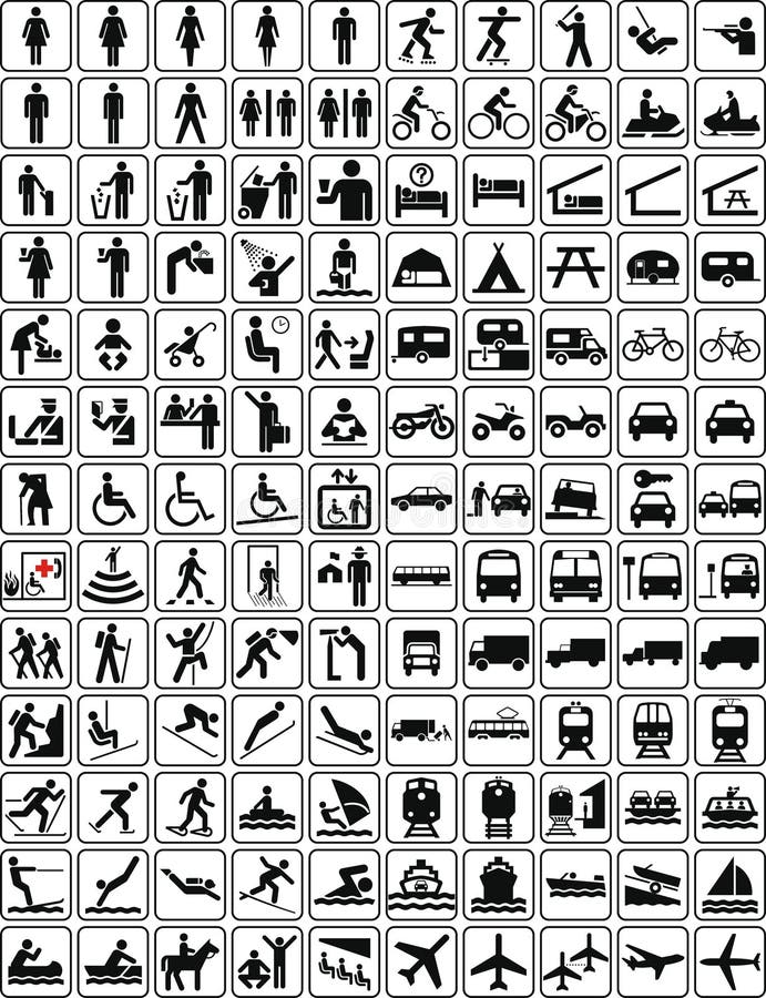 Signs Collection 6 - Packing and Shipping Symbols Stock Vector ...