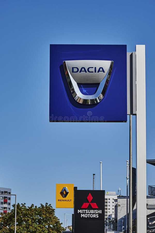 Signs of Different Car Brands at a Street in Berlin, Germany Editorial ...
