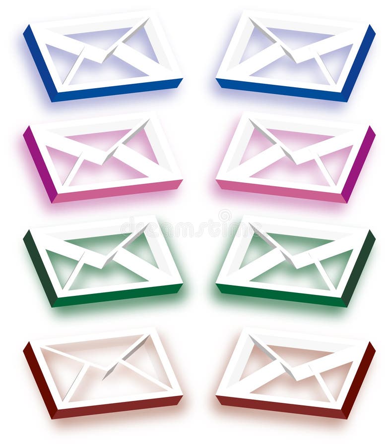 Signs for e-mail stock vector. Illustration of concept - 15721138