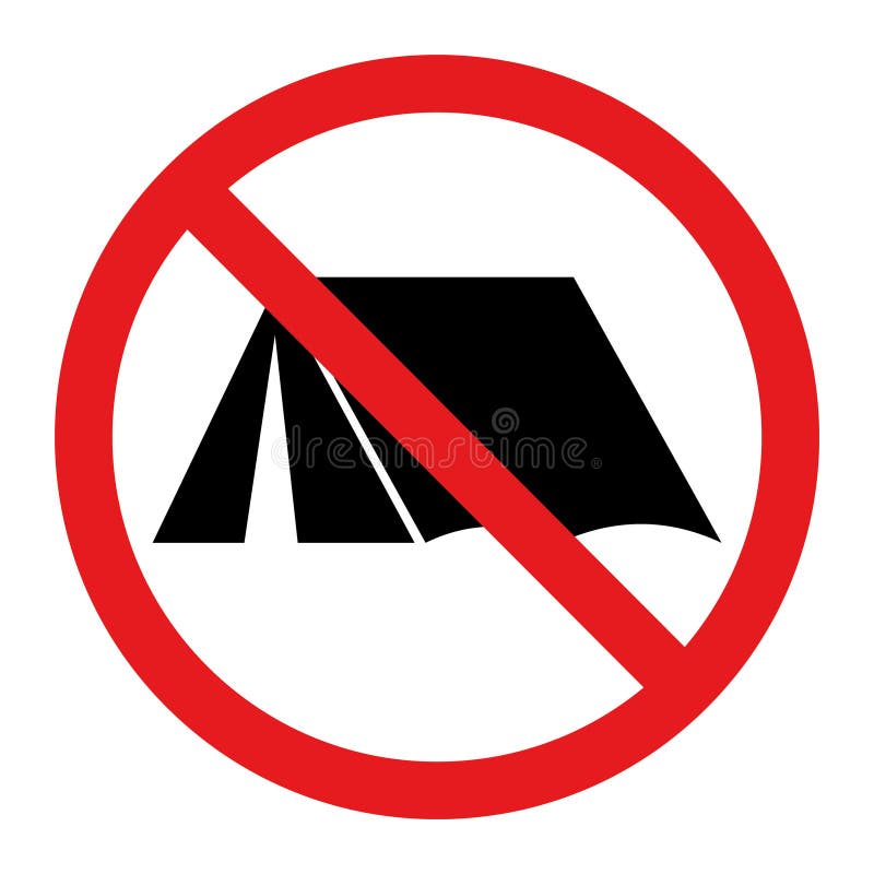 Camping Prohibited Stock Illustrations – 204 Camping Prohibited Stock ...