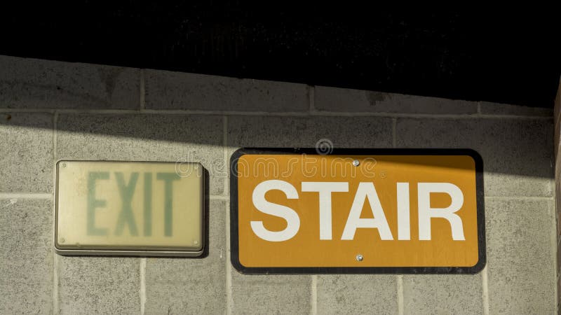 Signs Giving Direction in a Modern Building Stock Photo - Image of ...