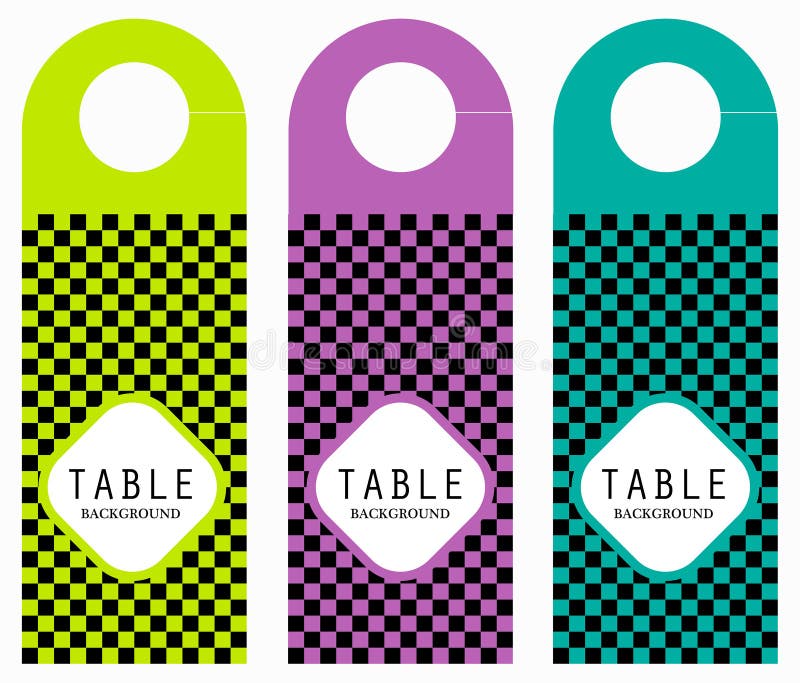 Signs Hanging Three-color Pattern is a Small Square Stock Vector ...