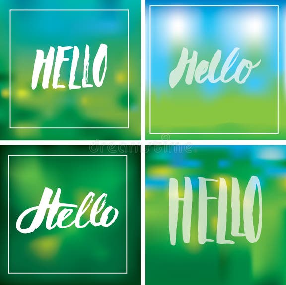 Signs HELLO stock vector. Illustration of title, element - 55562530