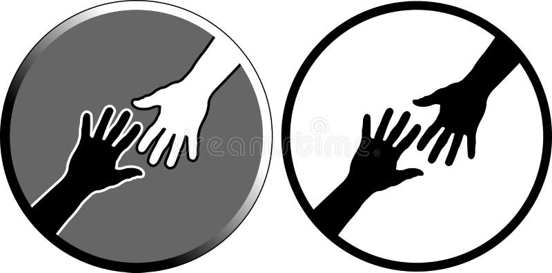 Signs of help stock vector. Illustration of human, silhouette - 111319642