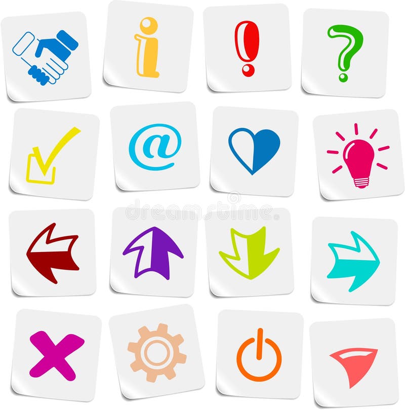 Signs icons stock vector. Illustration of left, icon, help - 9022936