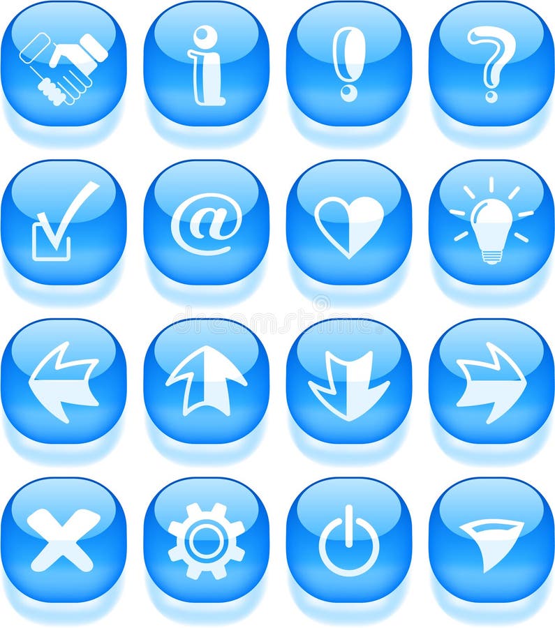 Signs icons stock vector. Illustration of config, info - 8918776