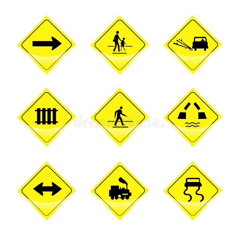 Signs Label on White Background Stock Vector - Illustration of isolated ...