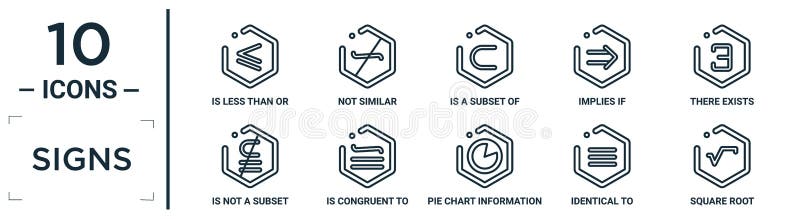 There Exists Symbol Outline Vector Icon. Thin Line Black There Exists ...