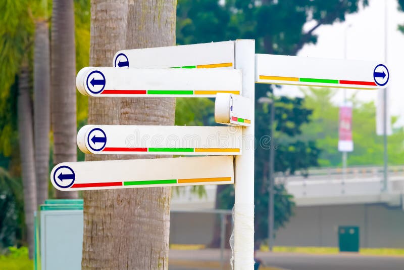 Signs near the road stock photo. Image of landmark, strategy - 69946100