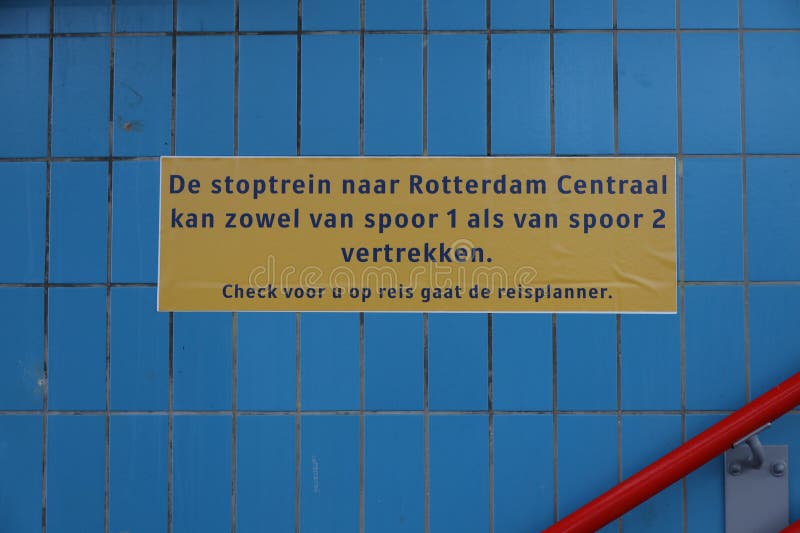 Signs for Passengers for Replacement by Bus for Train Due To ...