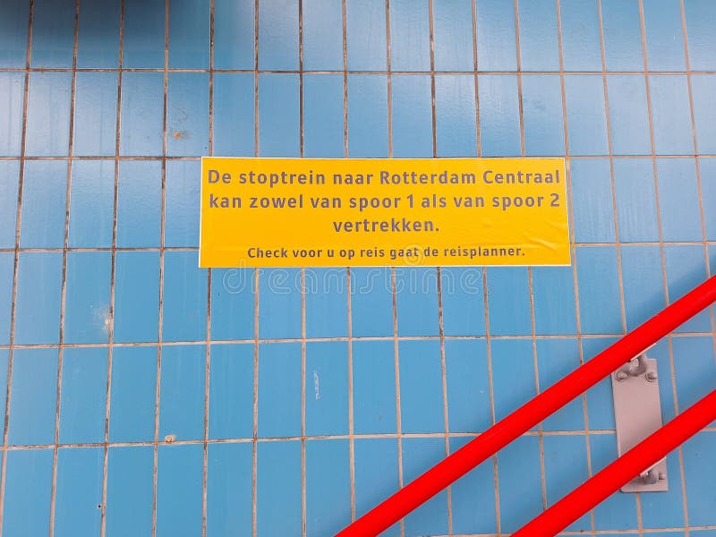 Signs for Passengers for Replacement by Bus for Train Due To ...