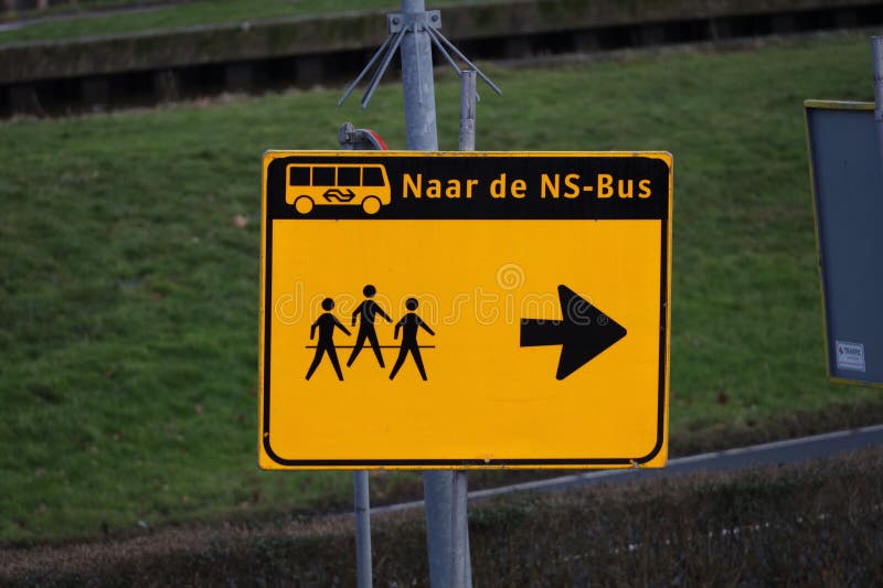 Signs for Passengers for Replacement by Bus for Train Due To ...