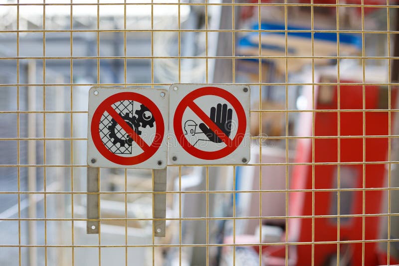 Signs of Prohibition on Production Stock Image - Image of caution, call ...